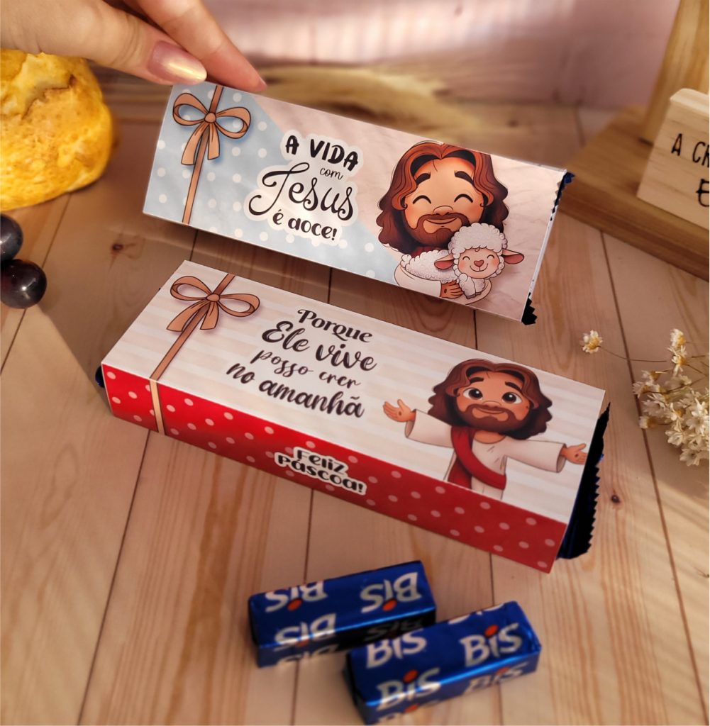 Caixa Bis Personalizada Páscoa Tuty Criativa